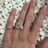 6 Ct Toi Et Moi Celebrity Engagement Ring, Two Stone Promise Ring ...