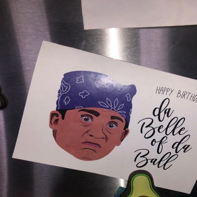 Prison Mike Printable Birthday Card, Instant Download the Office Belle ...