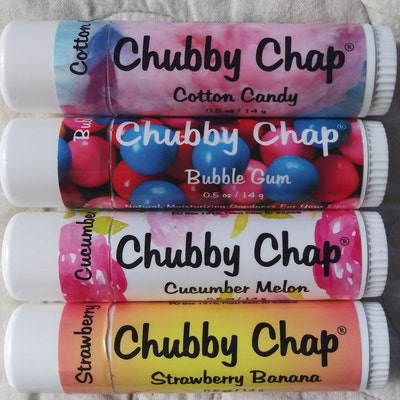 Chubby Chap GIANT .5 Oz Natural Lip Balm, Buttercream Vanilla - Etsy