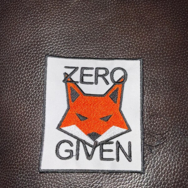 Zero Fox Given Patch, Zero Fox, Who Gives A, for Fox Sake, Gift Under ...