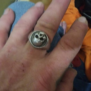 UNDEAD PRIEST Ring handmade Gothic Ring 925 Silver & Gold Skull Ring - Etsy