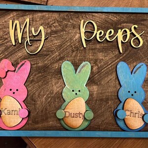 My Peeps, Personalized Sign Also our Peeps Available on the File ...