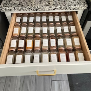 Customizable Spice Rack Drawer Organizer, Horizontal, Spice Storage ...