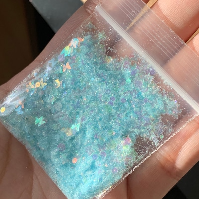 Blue Pixie Dust Iridescent Shift Assorted Shape Glitter, Pick Your ...