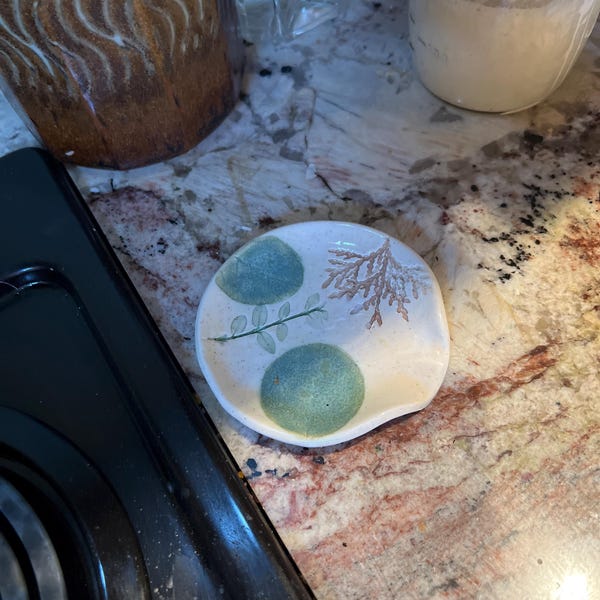Waffle / Handcrafted Trinket Tray / Ceramic Drop Dish / Hand Shaped ...