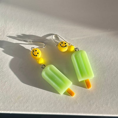 2pc or 10pc Colorful Popsicle Charms Pastel Pink Charm ombre Popsicle ...