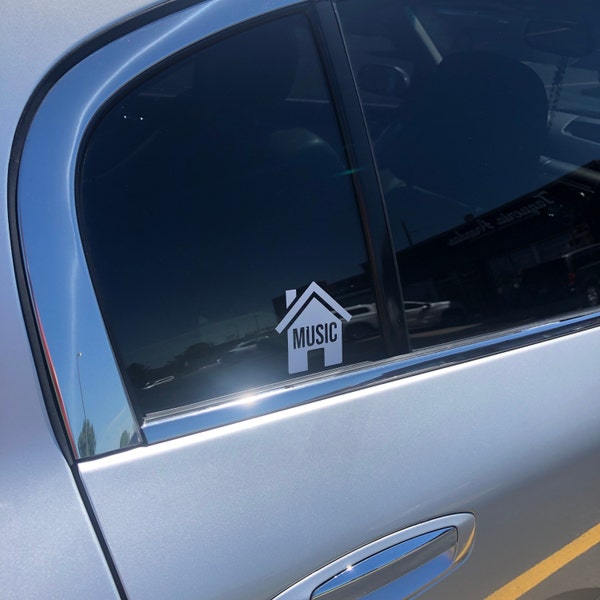 House Music Decal / EDM Decal / House Music Sticker / EDM Decal / Car ...