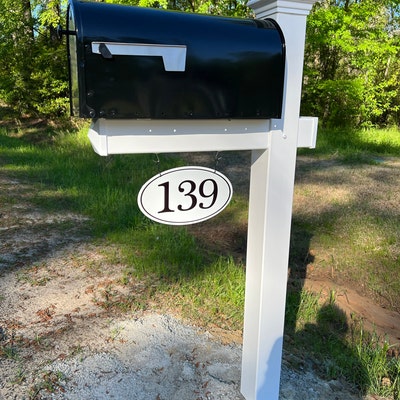 Mailbox Numbers, Light Post Address Sign, Personalized With Numbers ...