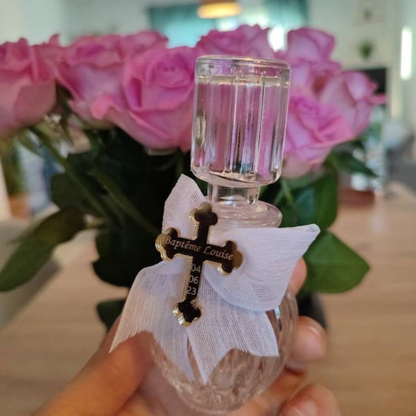 Holy Water Bottle, Blessed Holy Water, Baptism Favors, Christening ...