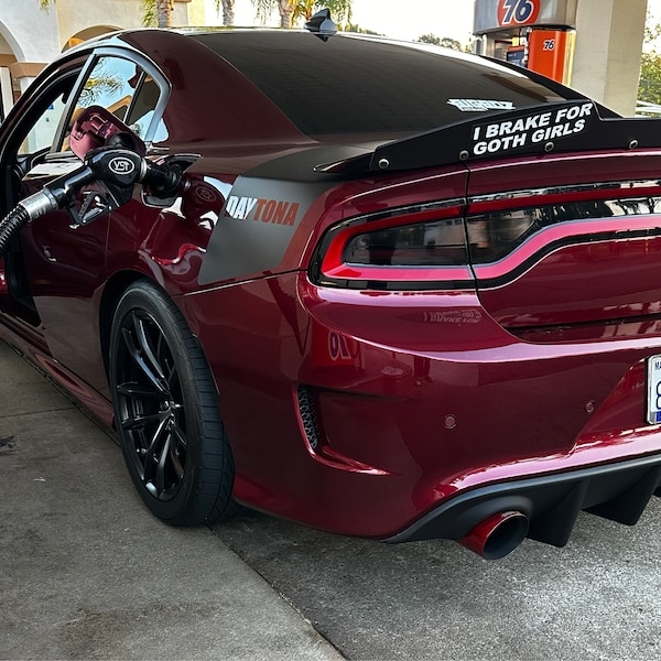 Funny "i Brake for Goth Girls" Window Decal BUMPER STICKER Gothic ...