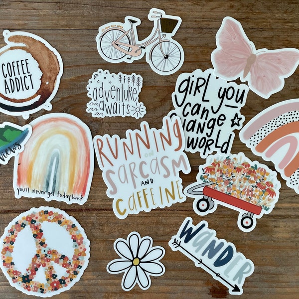 Sticker Bundle | Pick Any 5 of Your Choice | Sticker Packs | Waterproof ...