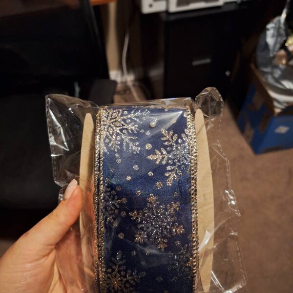 10 Yards Birch Bark Gold Ribbon - Wired Christmas Ribbon - Lodge Ribbon ...