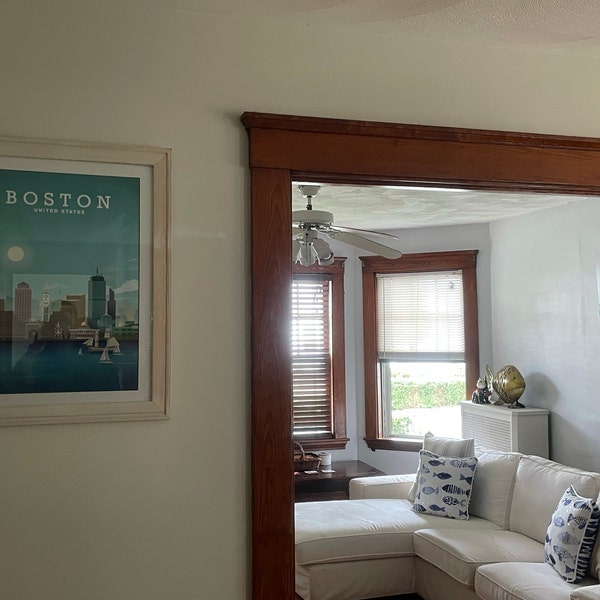 Boston Poster, Fenway Stadium, Boston Red Sox, Boston Harbour, USA ...