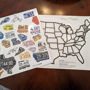 RV State Sticker Travel Map 11 X 17 USA States Visited Decal United ...