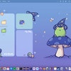 Wizard Frog Computer Desktop Theme Background Wallpaper Organizer Set ...