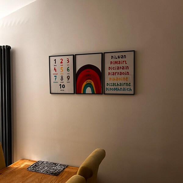 Cwtch Welsh Art UNFRAMED PRINT Room Decor Home Minimalist Monochrome ...