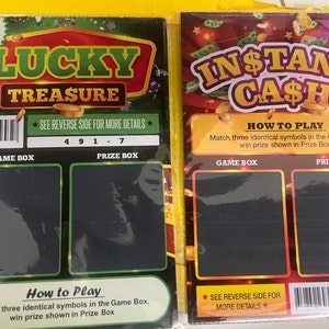 Funny Birthday Card Fake Scratch off Lottery Ticket Prank - Etsy