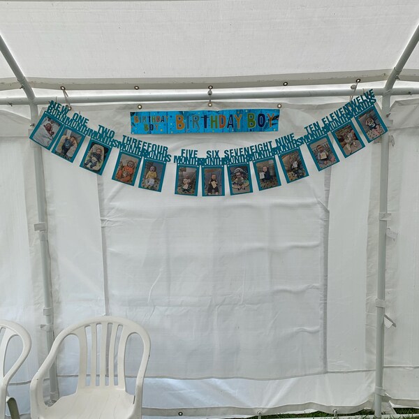 Baby Shower Photo Banner, Bunting, Welcome Baby Boy, Girl, Party ...