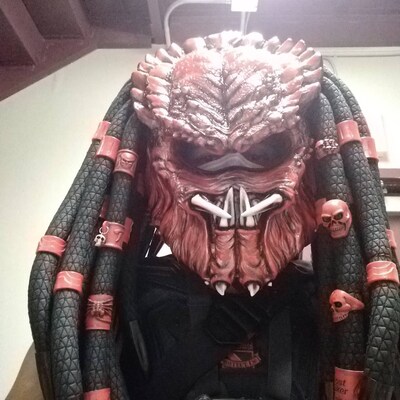 Predator Motorcycle Helmet. Predator Mask. Road Legal DOT&ECE Certified ...