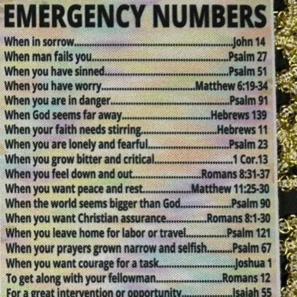 Bible Emergency Numbers PNG, Christian Mouse Pad PNG, Mouse Pad PNG ...