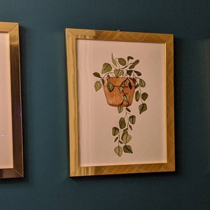 Botanical Print Set, Living Room Wall Art, Home Decor Gift, Houseplant ...