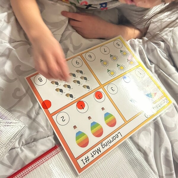 Colored Cube Patterns Task Box Activity Set- Montessori Learning Toy ...