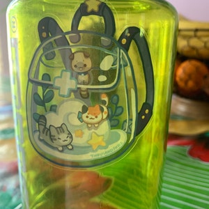 Vinyl Sticker transparent First Meow Kit Kittens Bag - Etsy