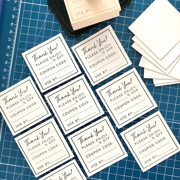 Thank You Business Stamp for Coupon Code, Discount Offer Stamp ...