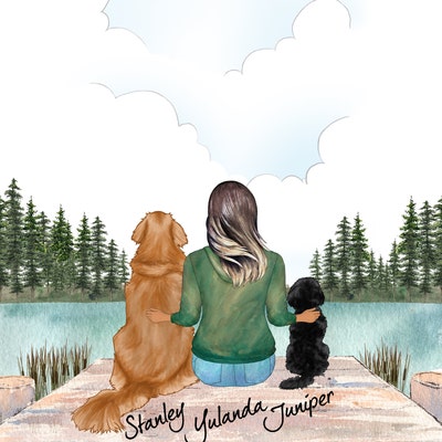 Custom Dog Mom Print, Dog Mom Gift, Best Dog Mom, Gift for Dog Mom, Dog ...