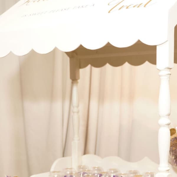 Personalized Decal for Dessert Cart, Birthday Party Decal, Pastry ...