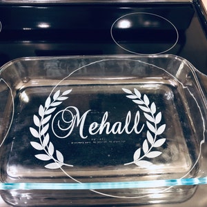 Personalized Engraved Baking Dish Custom Wedding Gift - Etsy