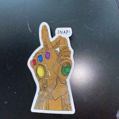 Infinity Gauntlet Sticker Thanos Sticker, Marvel Sticker, Waterproof ...