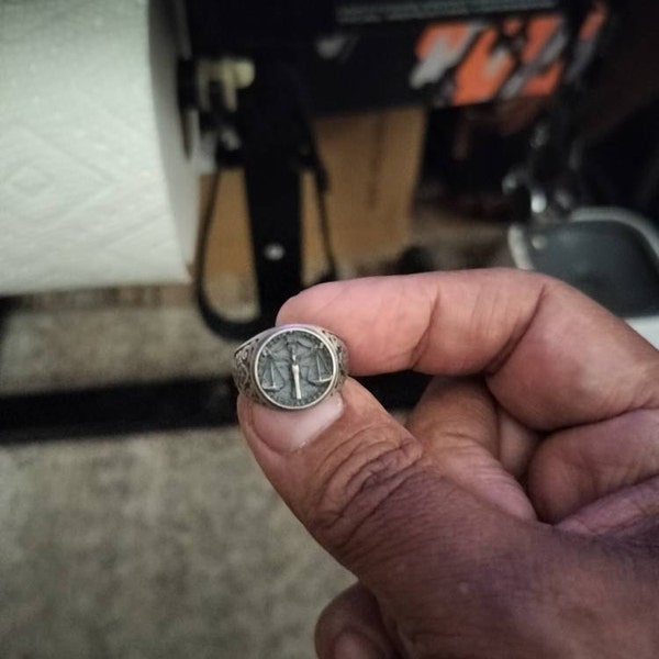 Exquisite 925 Sterling Silver Libra Ring - Handcrafted Zodiac Jewelry - Unisex - Perfect ...