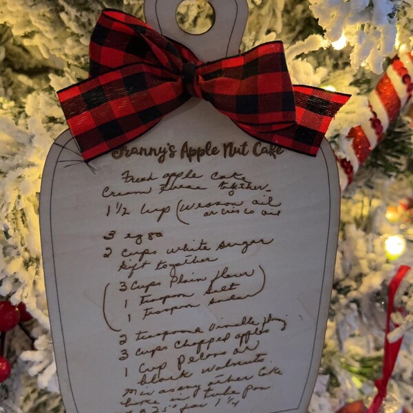 Recipe Magnet Handwritten Engraved Recipes, 5x7 Size - Etsy