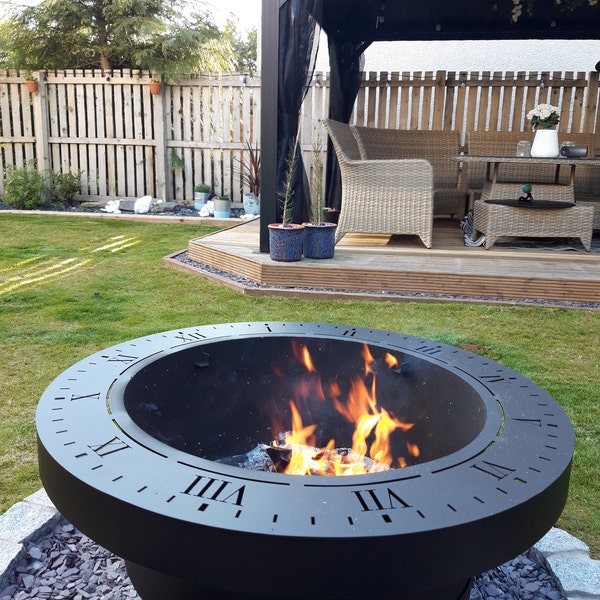 Luxury Hand Made Fire Pit | BBQ | Sun Dial Garden Ornament - Etsy UK