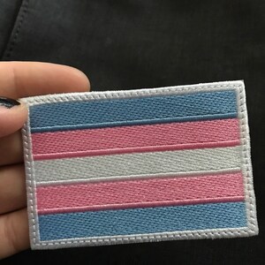Transgender Gay Pride Flag Embroidered Patch - Etsy