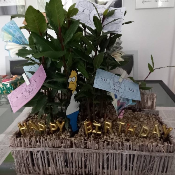 Homer Simpson Bush Meme Plant Stake Funny Gift the Simpsons Into the ...