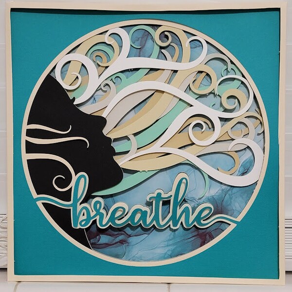 3D BREATHE Shadow Box for Cricut for Silhouette - Etsy