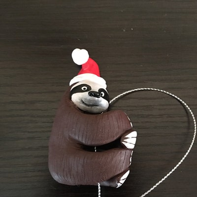 Handmade Cute Sloth Car Mirror Sloth Charm Car Mirror Accessory Dangle ...