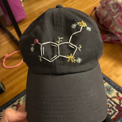 Custom Chemical Structure Embroidery Hoop, Personalized Chemistry Wall ...