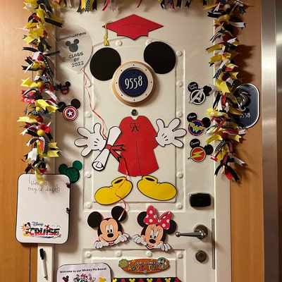 Disney Cruise Door Magnet Graduation Mickey Mouse Graduate W/ FREE Name ...