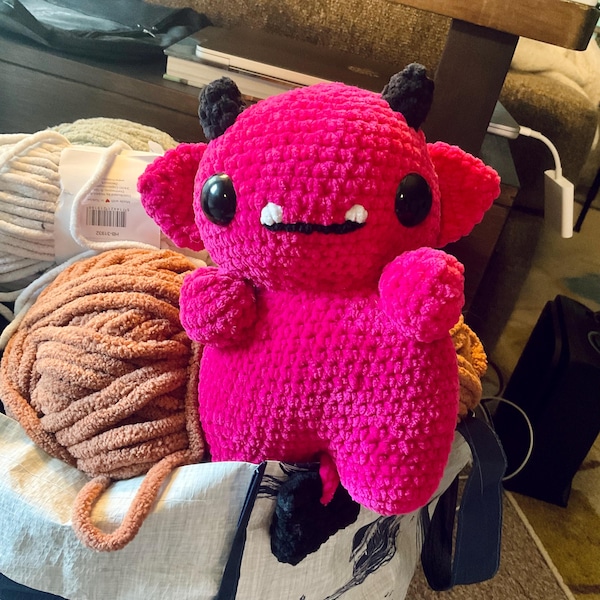 Crochet Pattern Chubby Devil Monster // Demon Crochet Pattern // Cute ...