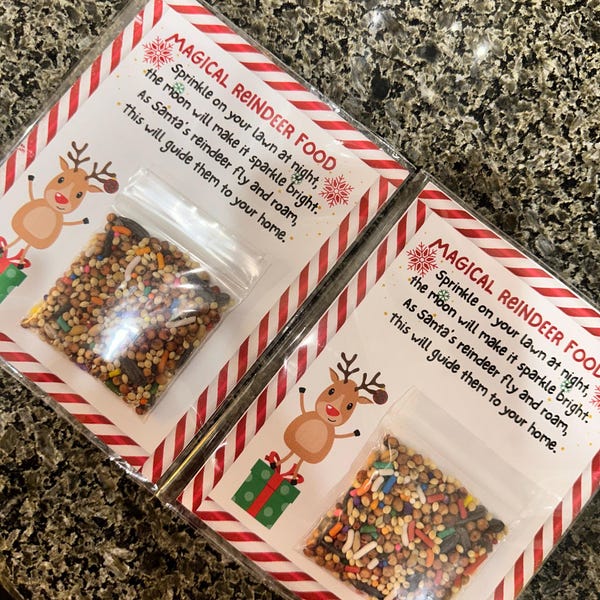 Personalized Magic Reindeer Food • Stocking Stuffers for Kids Gifts ...