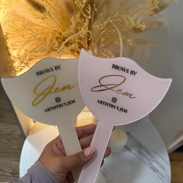 Brow Artist Custom Mirror, Beauty Studio, Personalized Aesthetic ...