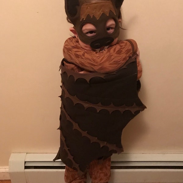 Bat Costume Set / Bat Mask and Fun Flappable Wings / Fly Like a Bat ...
