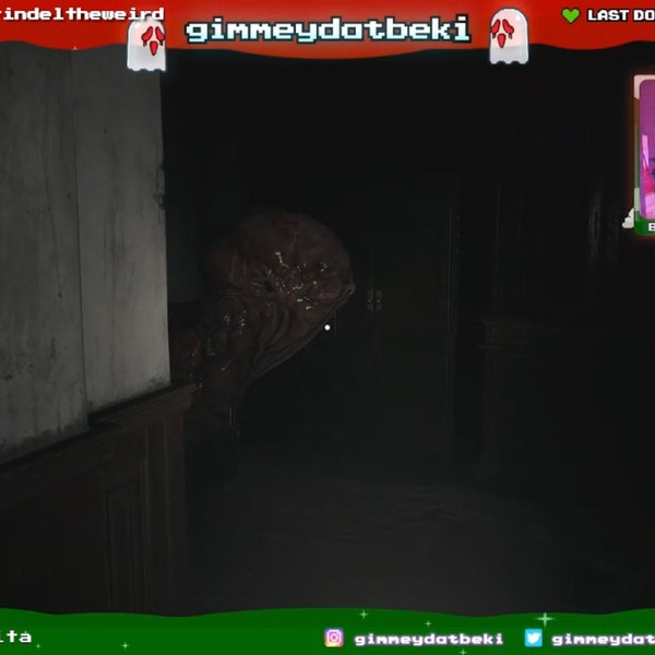 Animated Horror Twitch Screen Overlay Retro Horror Movie Halloween ...