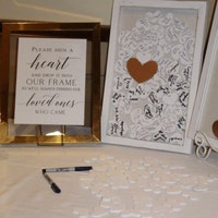 PRINTABLE Please Sign A Heart Sign Wedding Reception Guestbook Wooden ...