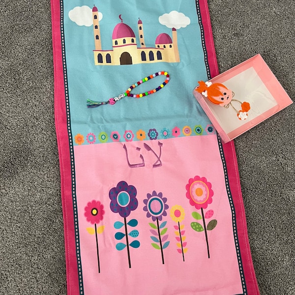 Personalized Kids Prayer Mat Muslim, Children Prayer Rug, Janamaz for ...