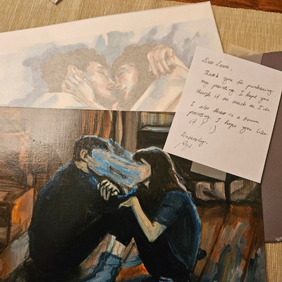 Normal People Acrylic Painting Wall Art/ Art Print/ Poster - Etsy