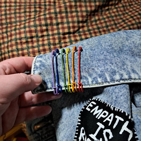 14 Colors,enamel Metal Safety Pin,colorful Safety Pin,big Pins ...